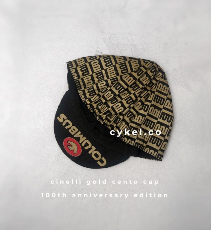 cinelli columbus cento gold cycling cap limited edition - Cykel-co