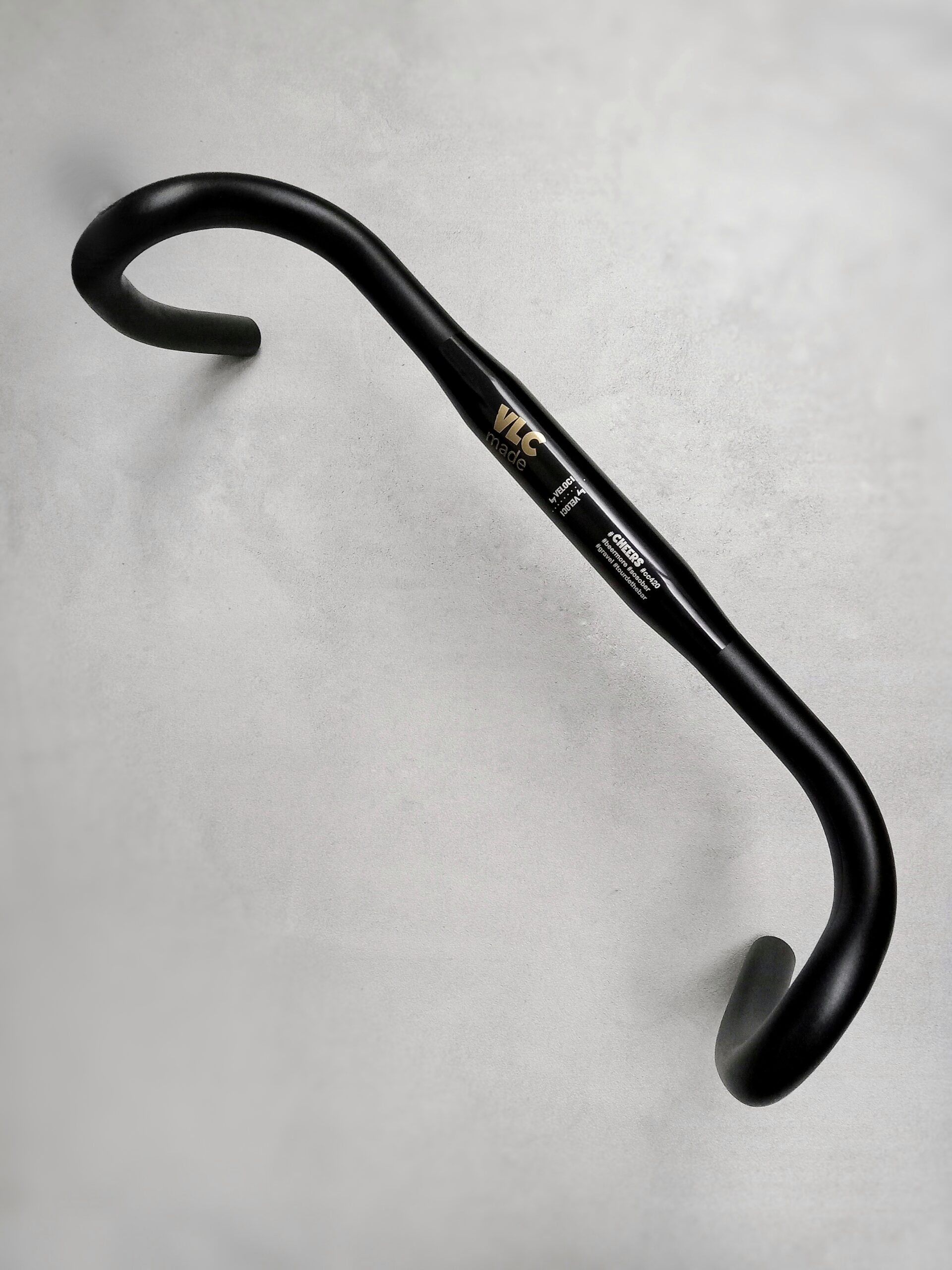 veloci cheers handlebar flared drops 18 degree 31.8mm wet black – Cykel-co